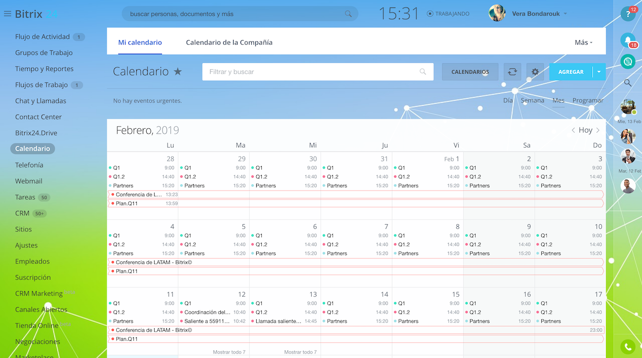 Calendario online gratis